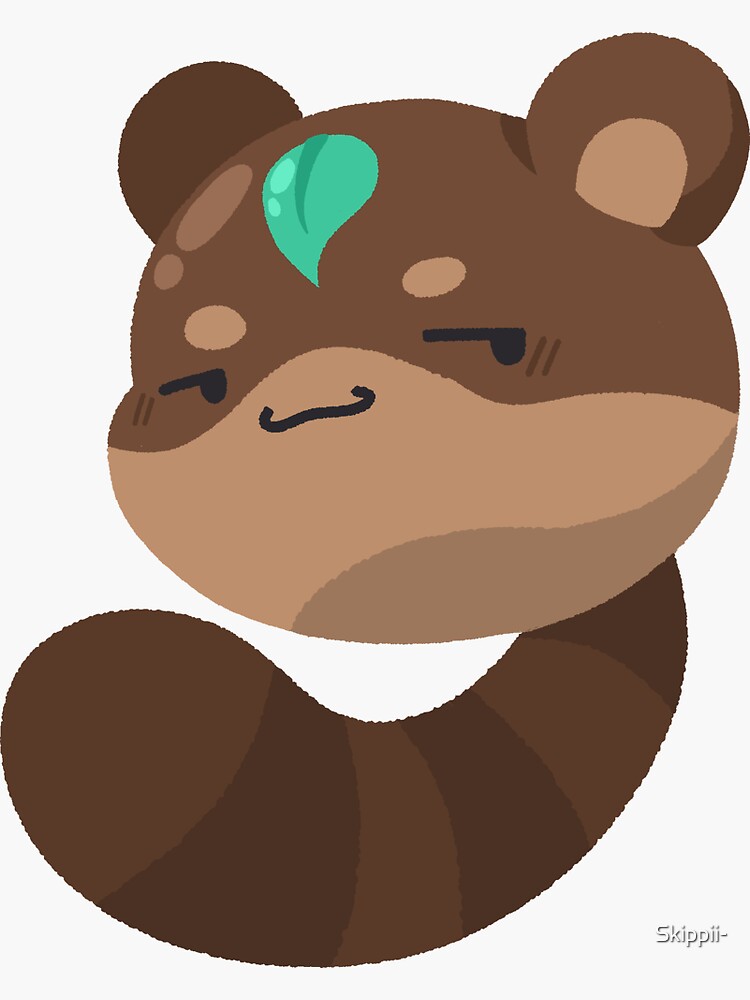 "Ringtail slime" Sticker for Sale by Skippii- | Redbubble