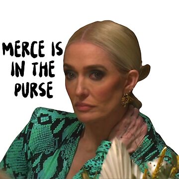 "merce is in the purse " Sticker for Sale by pnkrose | Redbubble