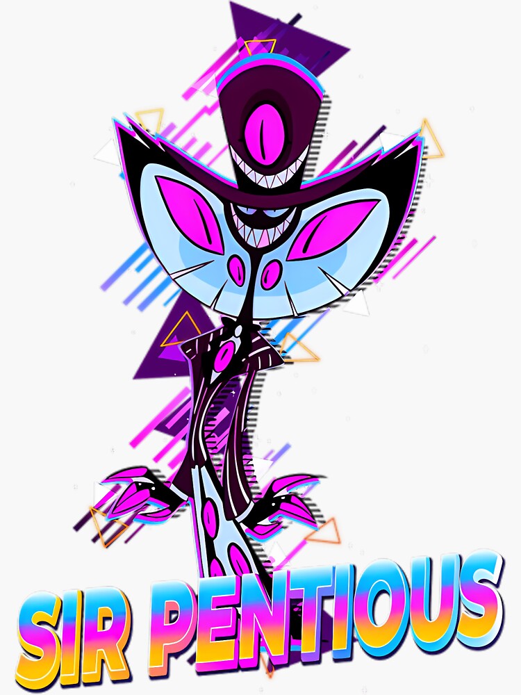 "Sir Pentious Hazbin Hotel Retro" Sticker for Sale by Offen-len | Redbubble