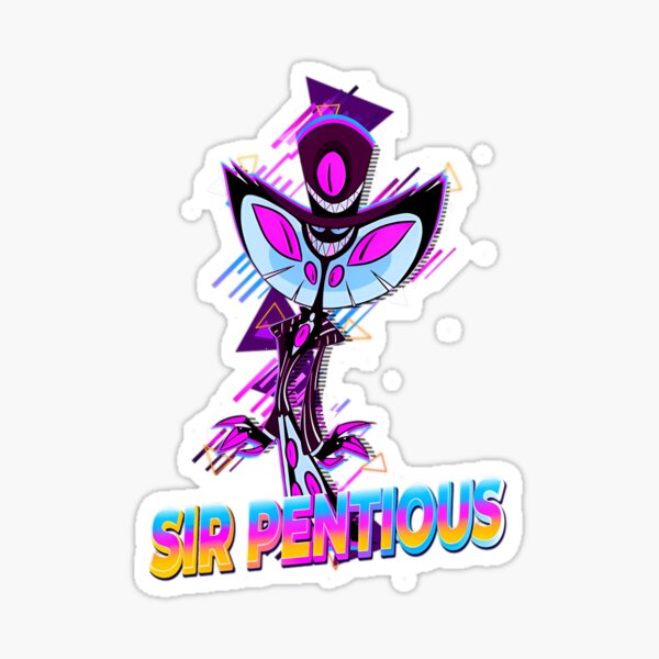 "Sir Pentious Hazbin Hotel Retro" Sticker for Sale by Offen-len | Redbubble