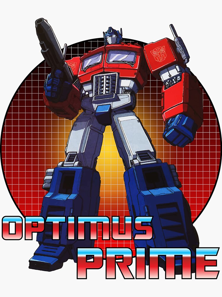 "Optimus Prime Autobot Transformer G1" Sticker for Sale by kazzoie ...