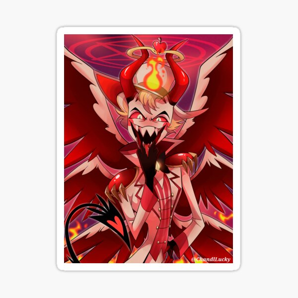 "Lucifer Morningstar" Sticker by Luckychan34 | Redbubble