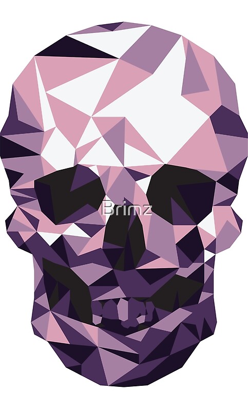 "Polygon Skull" by Brimz | Redbubble