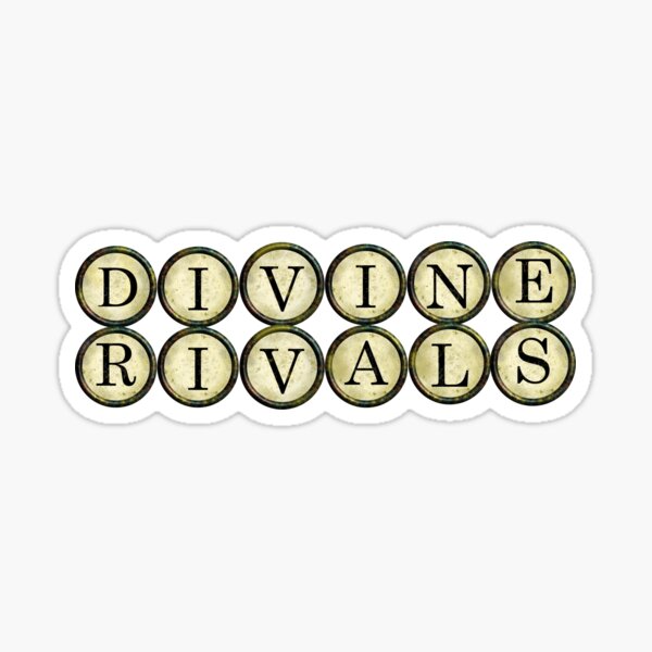 "Divine Rivals Typewriter Font" Sticker for Sale by BookishApparell ...