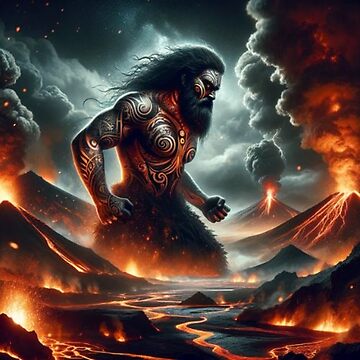 "Ruaumoko's Wrath: The Earthshaker's Domain" Poster for Sale by ...