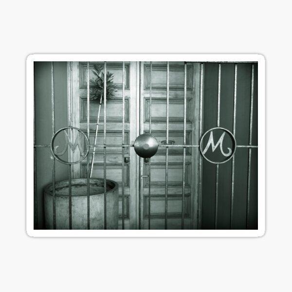 "Letter M Gates" Sticker for Sale by urbanfragments | Redbubble