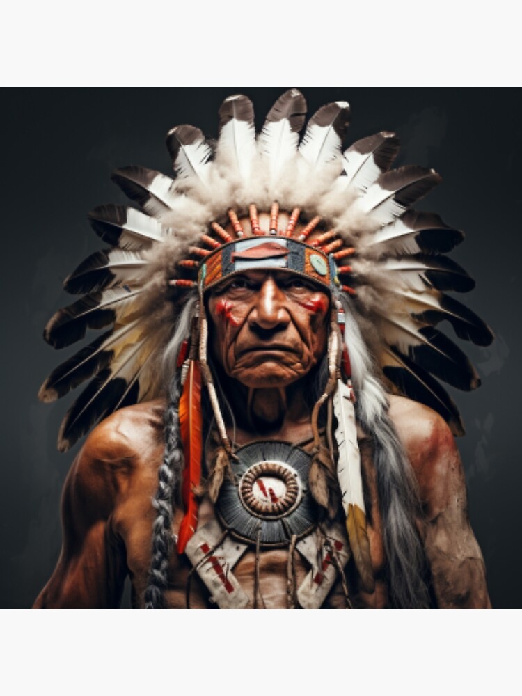 Male Native American Face Paint