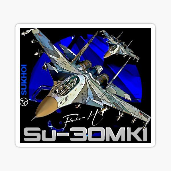"Sukhoi SU-30 MKI Russian Fighterjet" Sticker for Sale by Aerolovers ...