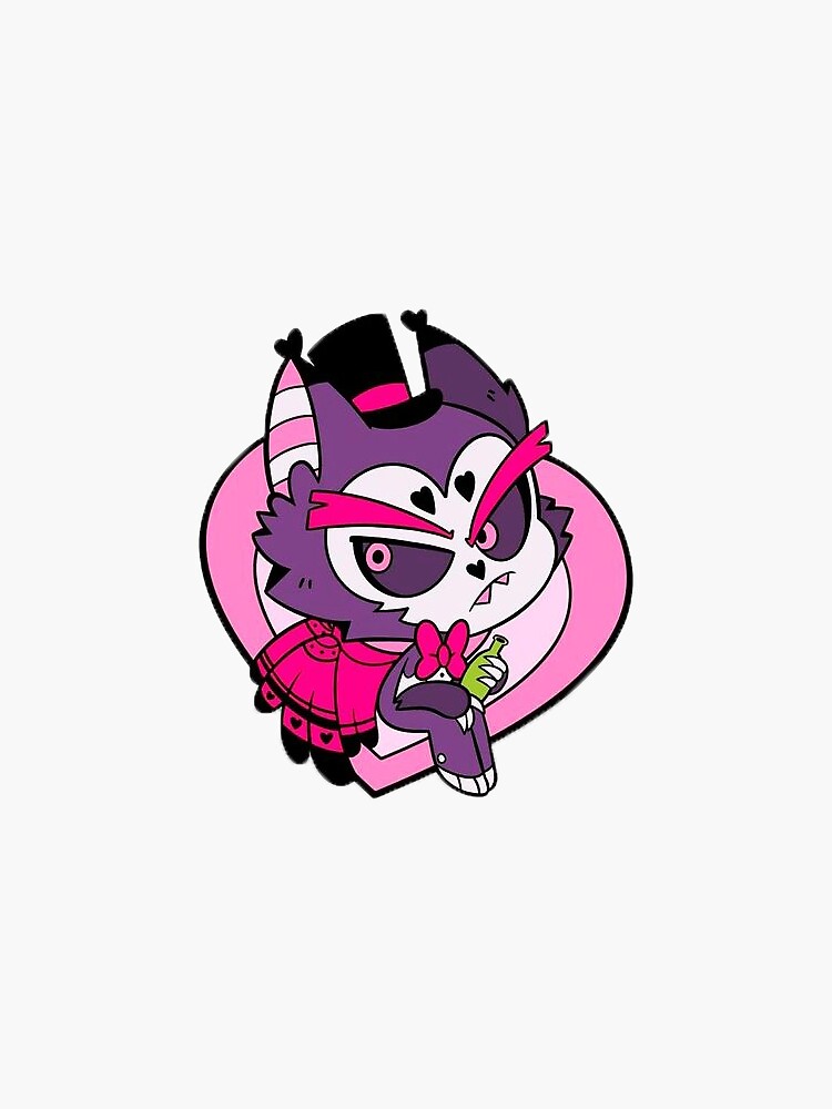 "Chibi hazbin hotel husk" Sticker for Sale by TinaButerflys | Redbubble