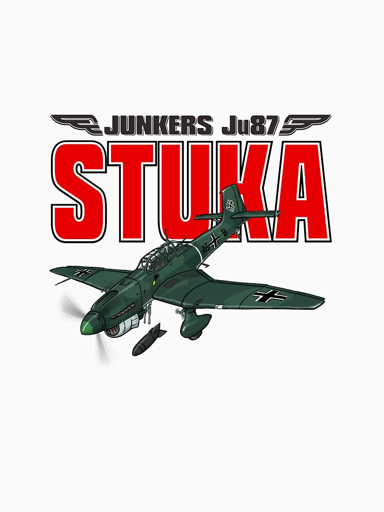 "Stuka" T-shirt for Sale by fritzthefox | Redbubble | ju87 t-shirts ...