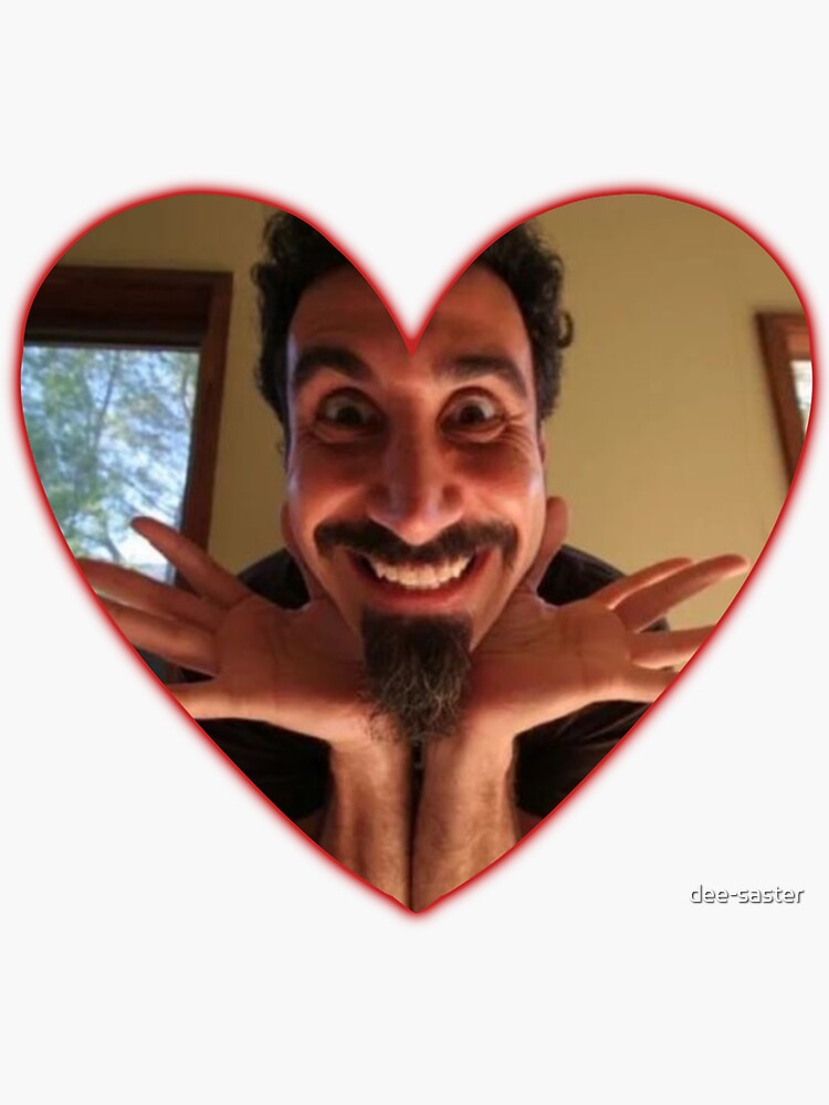 "Silly Serj Tankian" Sticker for Sale by dee-saster | Redbubble