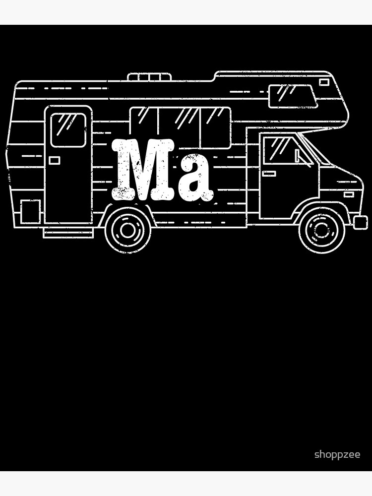 "Beste Ma Camping RV Ruhestand" Fotodruck von shoppzee | Redbubble