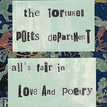 "Taylor Swift The Tortured Poets Department Art Collage" Sticker by ...