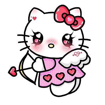 "Cupid Hello Kitty" Sticker for Sale by AlyssaSlushie | Redbubble