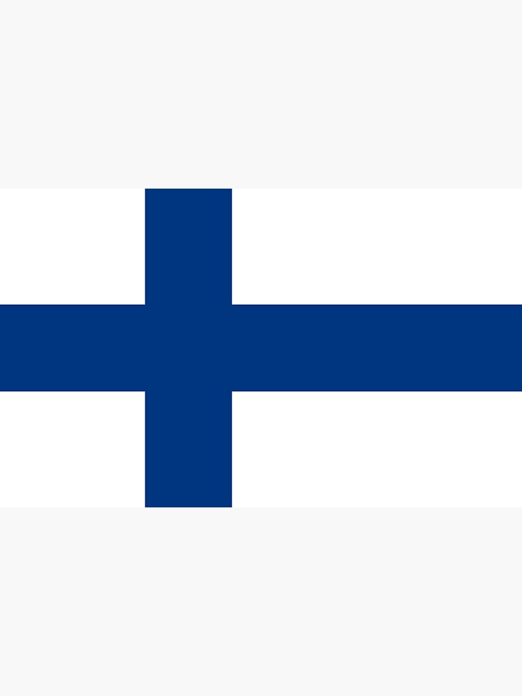 "Finnish Flag" Sticker for Sale by elelhill | Redbubble