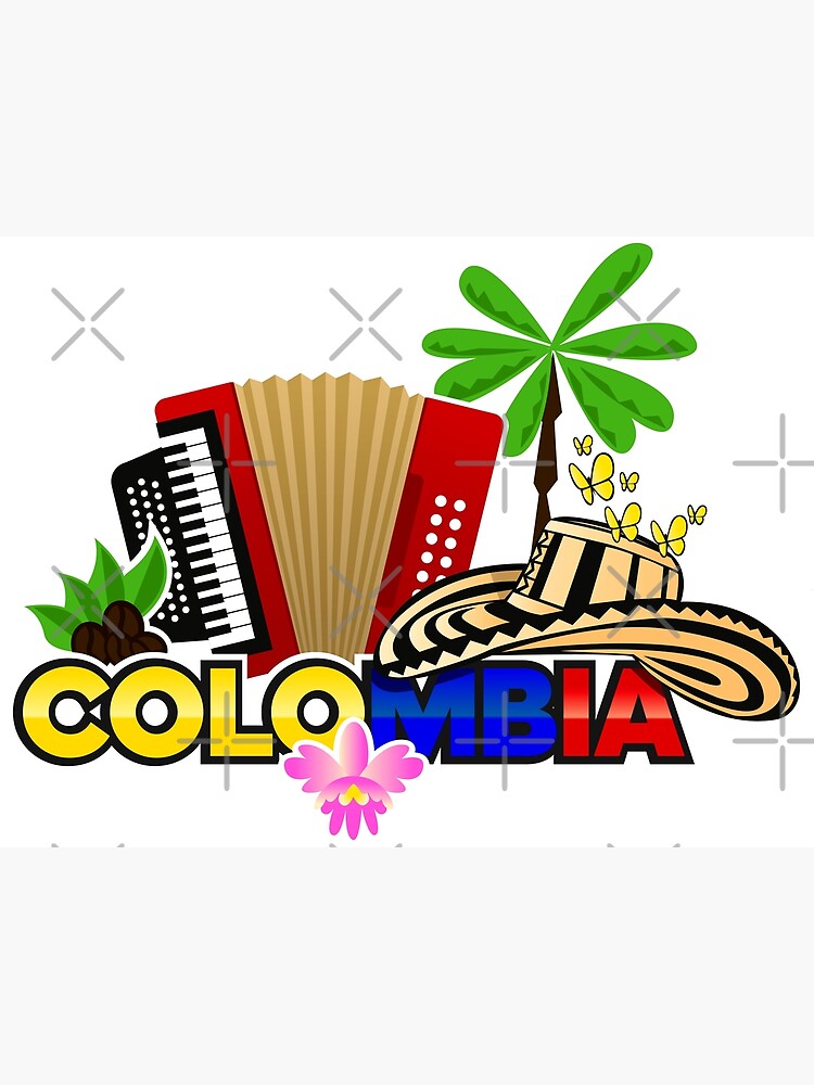 Lámina fotográfica con la obra «Colombia, letras con la bandera ...