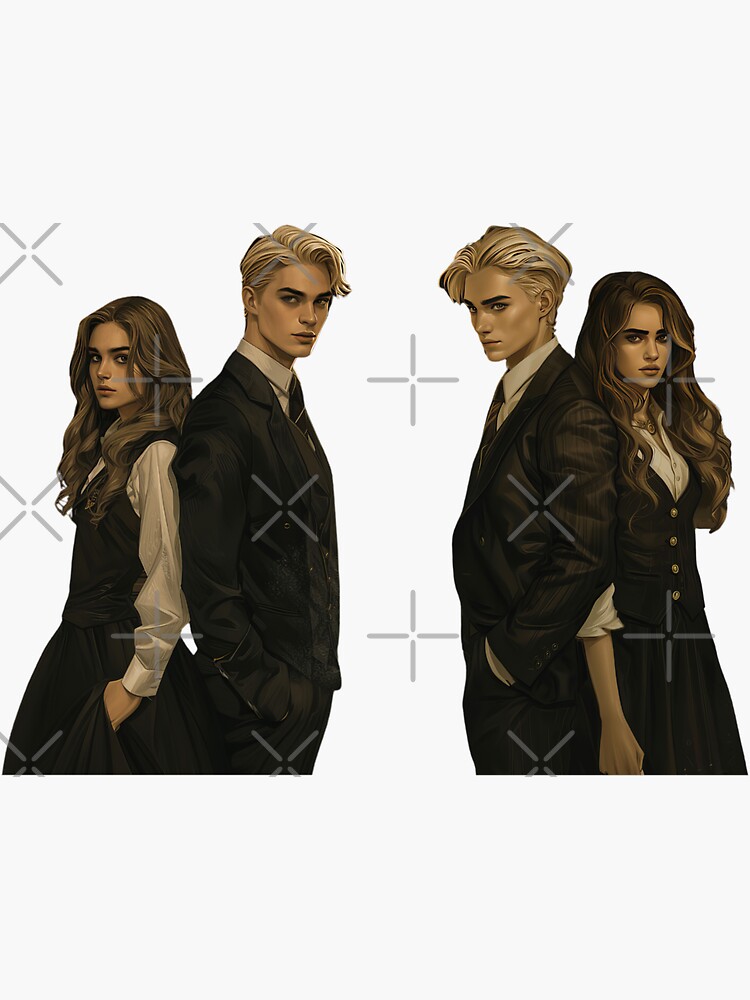 "Dramione sticker pack" Sticker for Sale by AntoVu | Redbubble