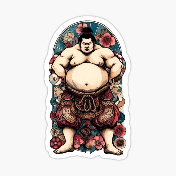 "sumo" Sticker for Sale by clarkfraser | Redbubble
