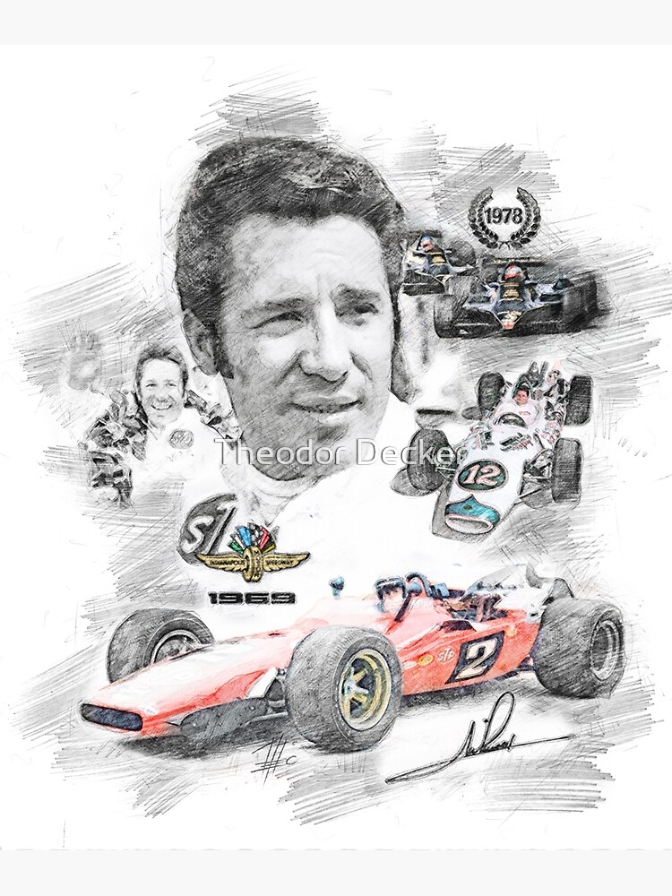 "Mario Andretti" Framed Art Print for Sale by theodordecker | Redbubble