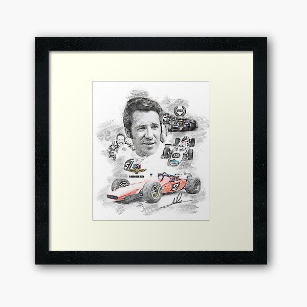 "Mario Andretti" Framed Art Print for Sale by theodordecker | Redbubble