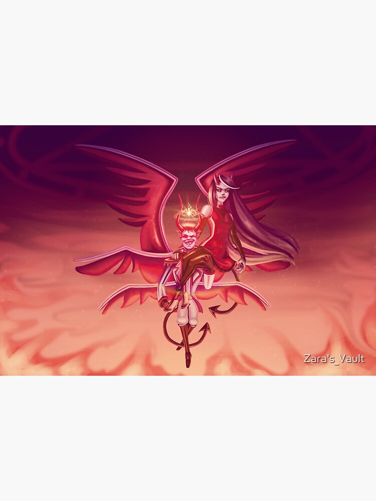 "Lucifer and Charlie Morningstar" Sticker for Sale by JBV-arts | Redbubble