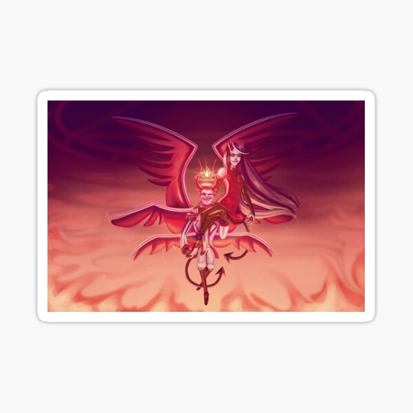 "Lucifer and Charlie Morningstar" Sticker for Sale by JBV-arts | Redbubble
