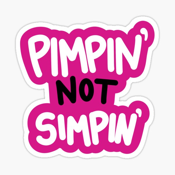"Pimpin’ not simpin’ ~ Valentino ~ Hazbin Hotel" Sticker for Sale by ...