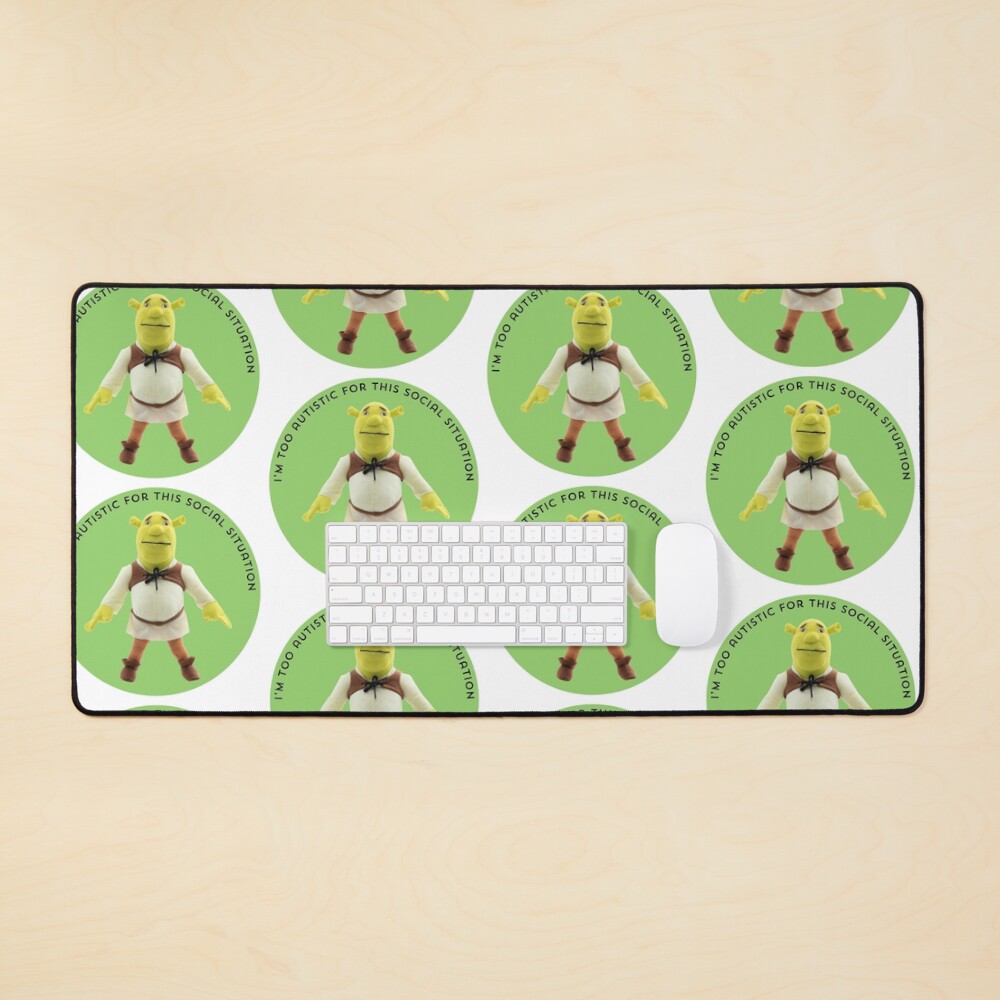 "Autistic Shrek" Sticker for Sale by keiraillu | Redbubble