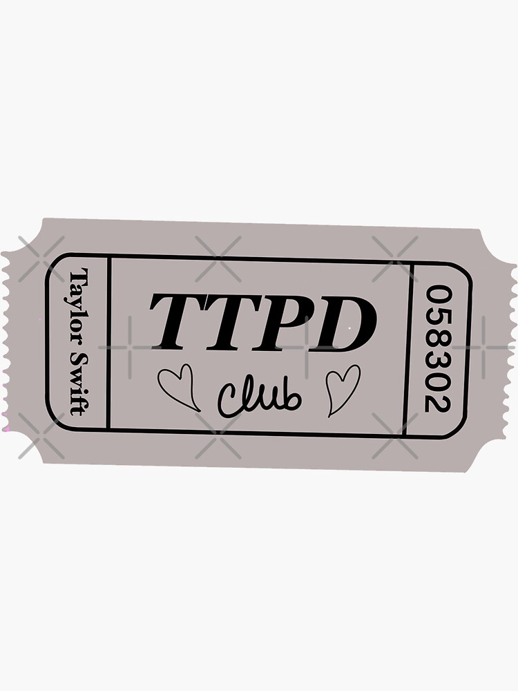 TTPD Ticket - Taylor Sticker sold by Universal Rifle | SKU 4740422 ...