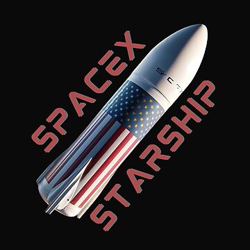 "spacex starship" Sticker for Sale by TEEJAMBOREE | Redbubble
