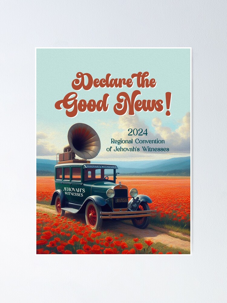 "Declare the Good News! (Design 2)" Poster for Sale by Paper Bee Gift ...