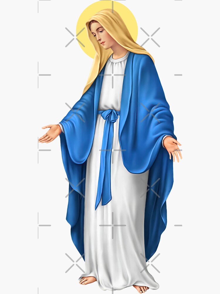 "Virgin Mary" Sticker for Sale by MarinaAtef | Redbubble