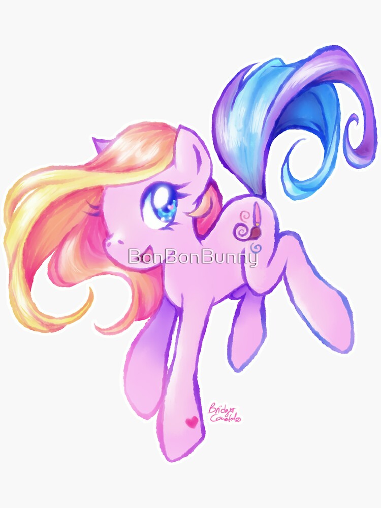 "Cute Kawaii Toola Roola My Little Pony Fan Art" Sticker by BonBonBunny ...