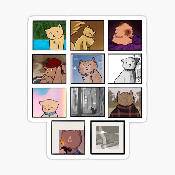 "Blonde singer cats with the poet one" Sticker for Sale by ...