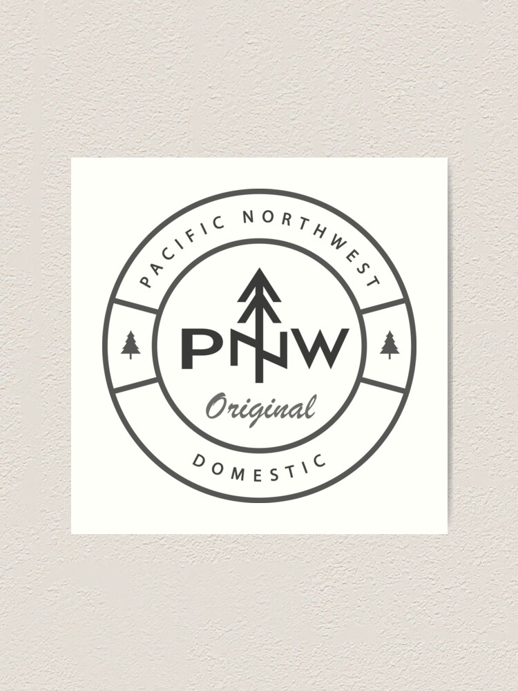 "PNW - tree logo 02" Art Print by jpforrest | Redbubble
