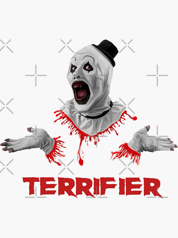 "Art the Clown the creepy clown not so terrifier" Sticker for Sale by ...