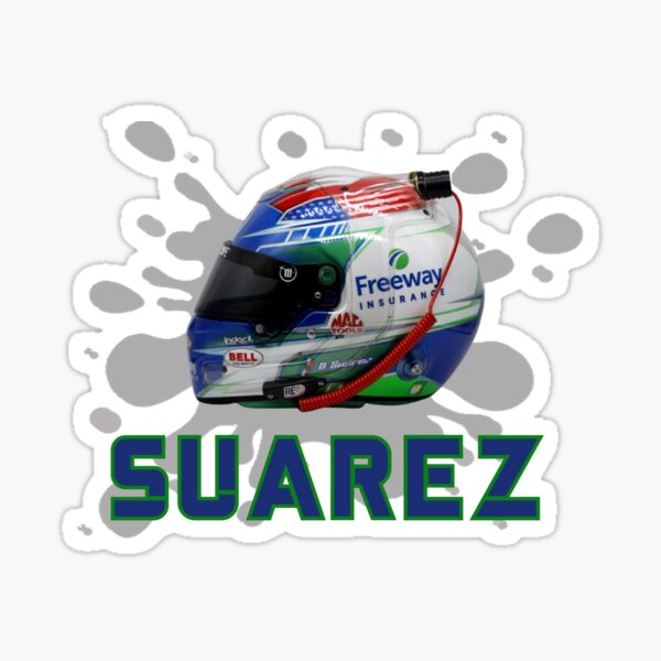 "Daniel Suarez - 2024 Helmet Design" Sticker for Sale by GoTrackHopper ...