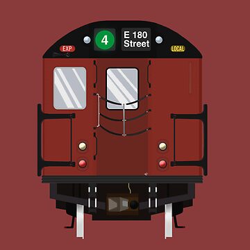"New York City R33 Subway Car (4 Train)" Sticker for Sale by ESR-Shops ...