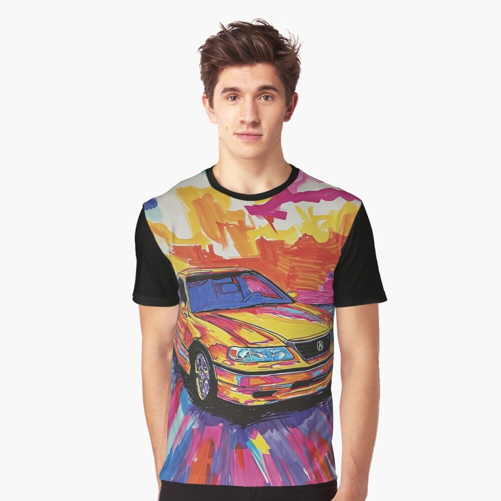 "Acura Legend Colorful Drawing Art Poster" Poster for Sale by vramkah ...