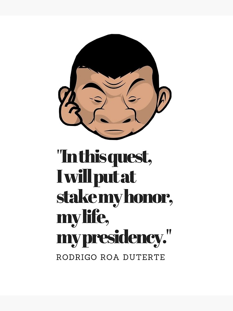 "President Rodrigo Duterte" Poster for Sale by rilarde | Redbubble