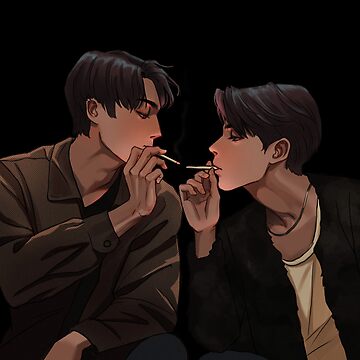 "Only Friends -First Khao Fanart" Sticker for Sale by windfancy | Redbubble