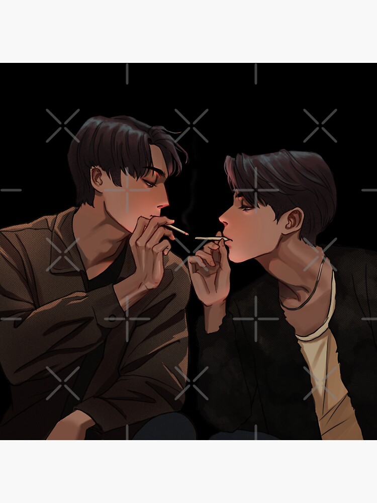 "Only Friends -First Khao Fanart" Sticker for Sale by windfancy | Redbubble