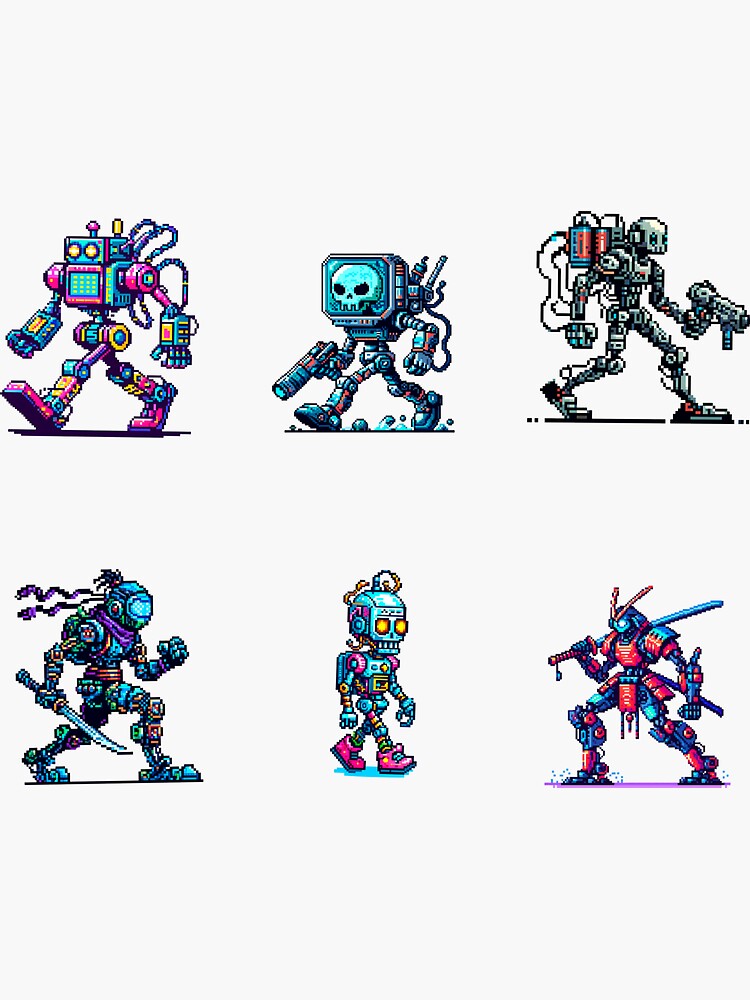 "android neon cyberpunk" Sticker for Sale by rickdesigner | Redbubble