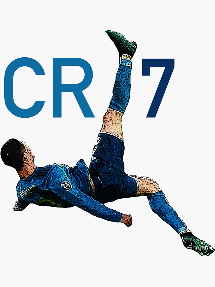 "Cristiano Ronaldo - Real Madrid - CR7" Sticker for Sale by Shrynn ...