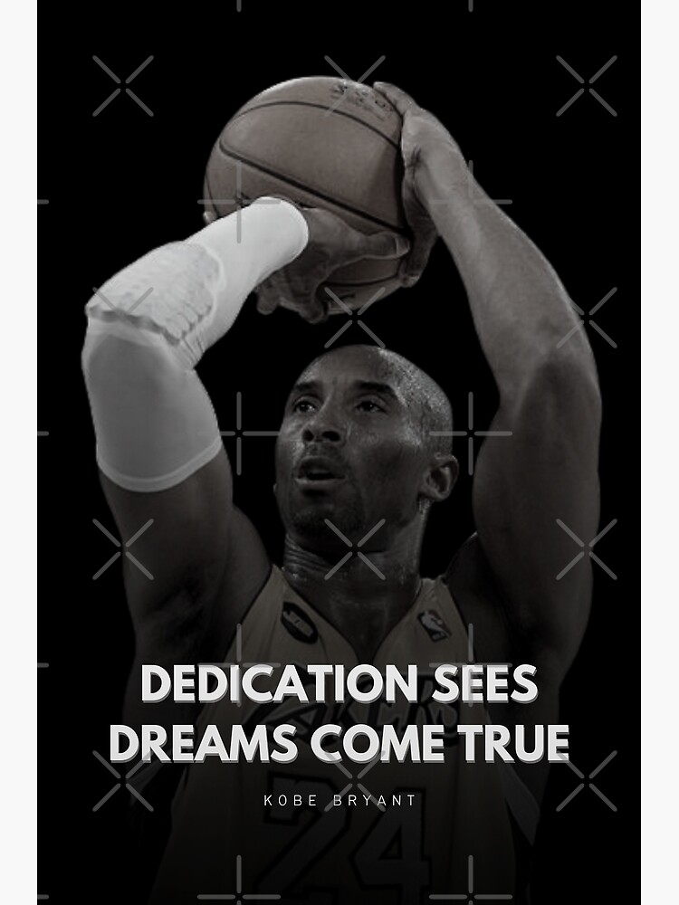 "Kobe Bryant Motivational Quote Portrait" Poster for Sale by ...