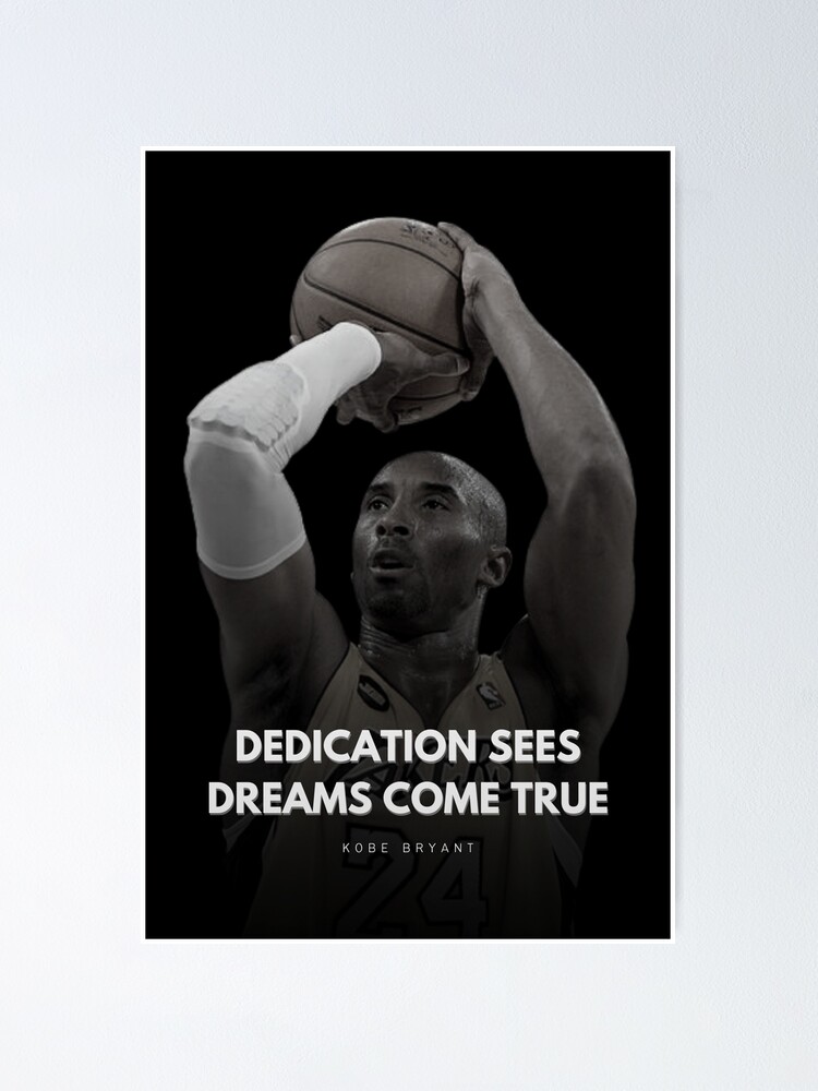 "Kobe Bryant Motivational Quote Portrait" Poster for Sale by ...
