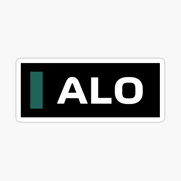 "ALO - Alonso 2024 v2" Sticker for Sale by F1PIT | Redbubble