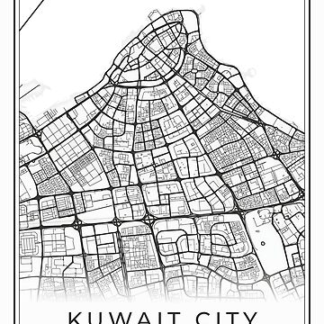 "Kuwait City Cartography Map" Poster for Sale by wally-prints | Redbubble