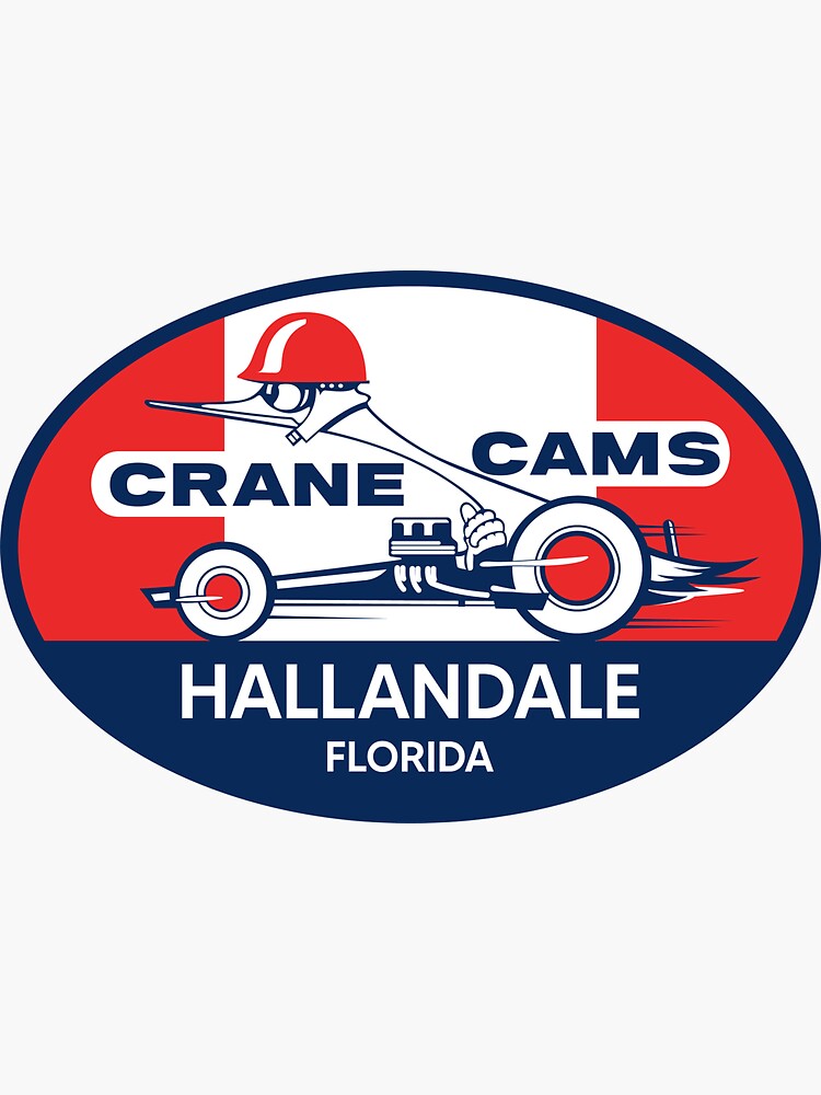 "Vintage Crane Cams sticker design" Sticker for Sale by VintageSpeed67 ...