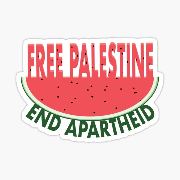 "Free Palestine - Watermelon" Sticker for Sale by Bobby V. Klein ...